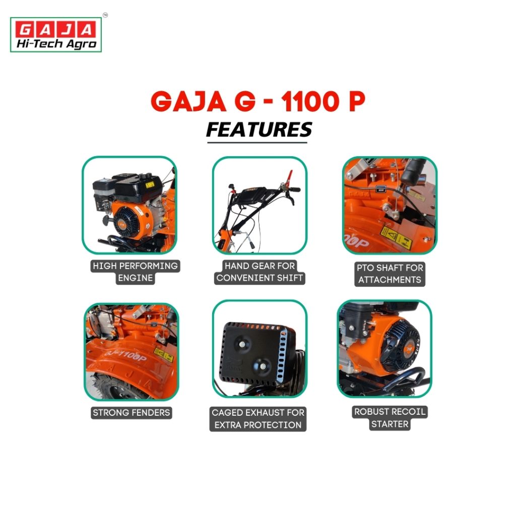 Power weeder Gaja G-1100 P - Gaja Hi-Tech Agro Products